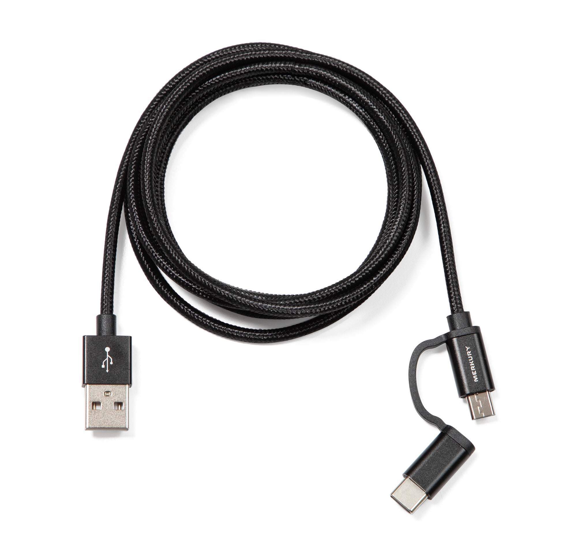 2IN1 MICRO/TYPE C CABLE-BLACK – Merkury Innovations