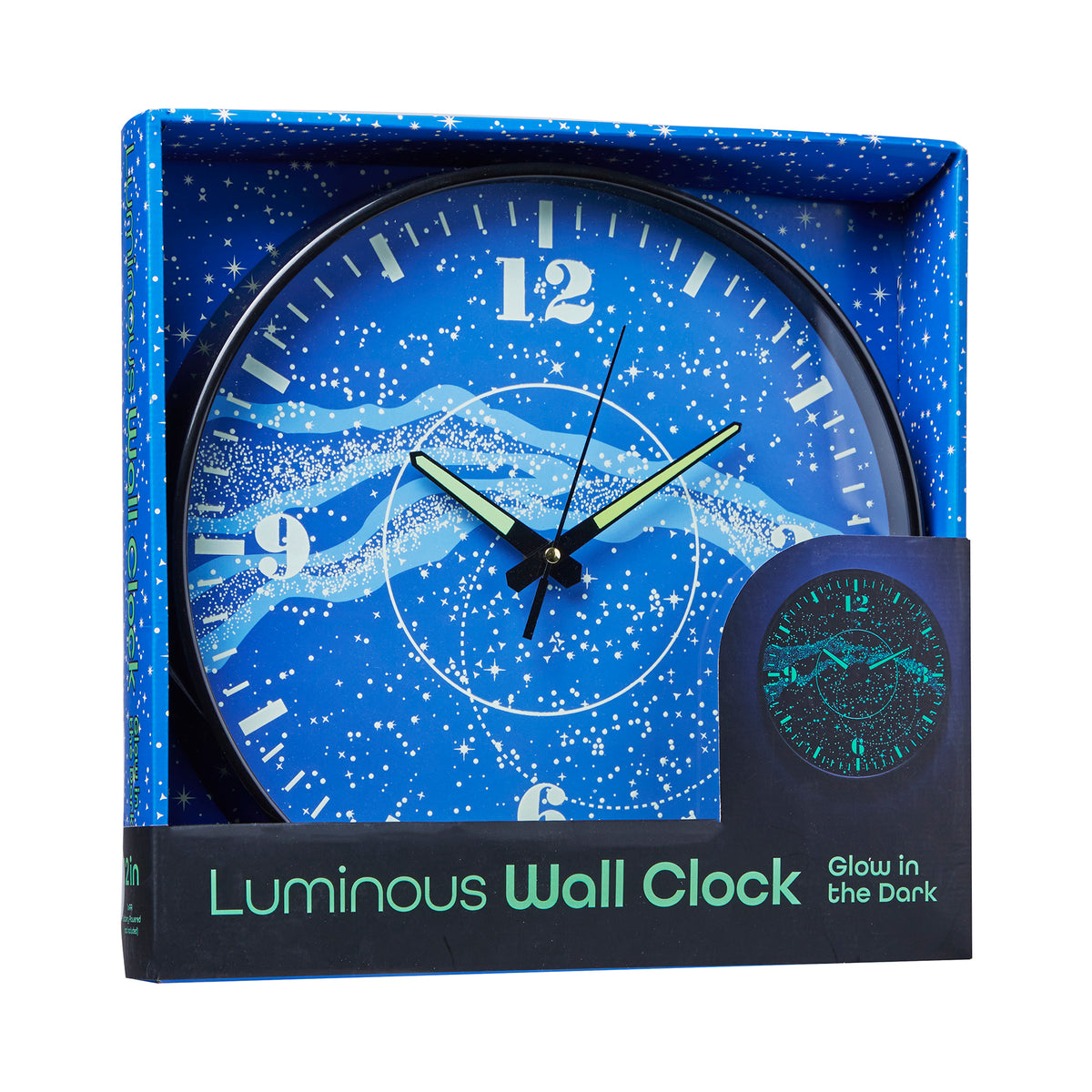 Luminous Wall Clock Glow in the Dark – Merkury Innovations