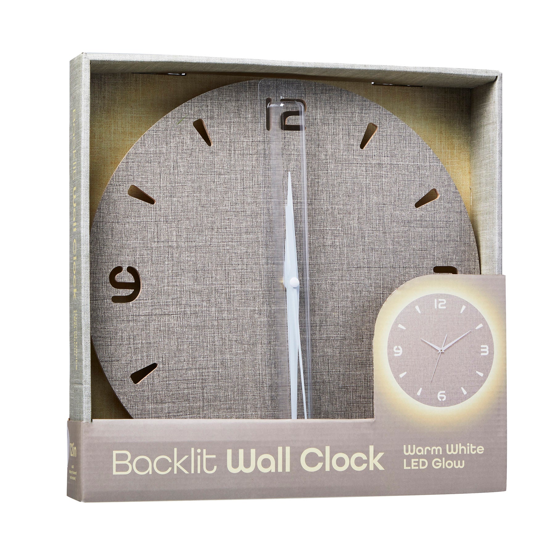 Backlit Wall Clock – Merkury Innovations