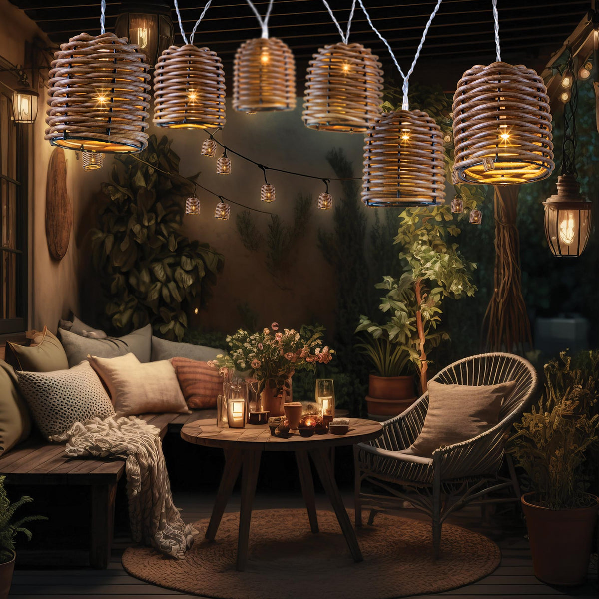 Rattan LED String Lights – Merkury Innovations