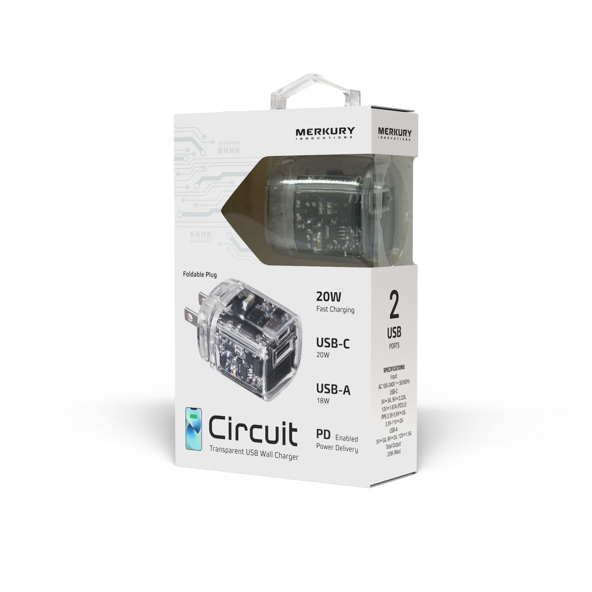 PD 20W Wall Charger 1 USB-C – Merkury Innovations